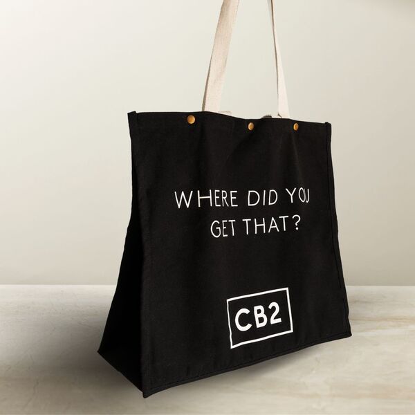 CB2 Canvas Small Bag | CB2 UAE CB2 Canvas Small Bag | CB2 UAE