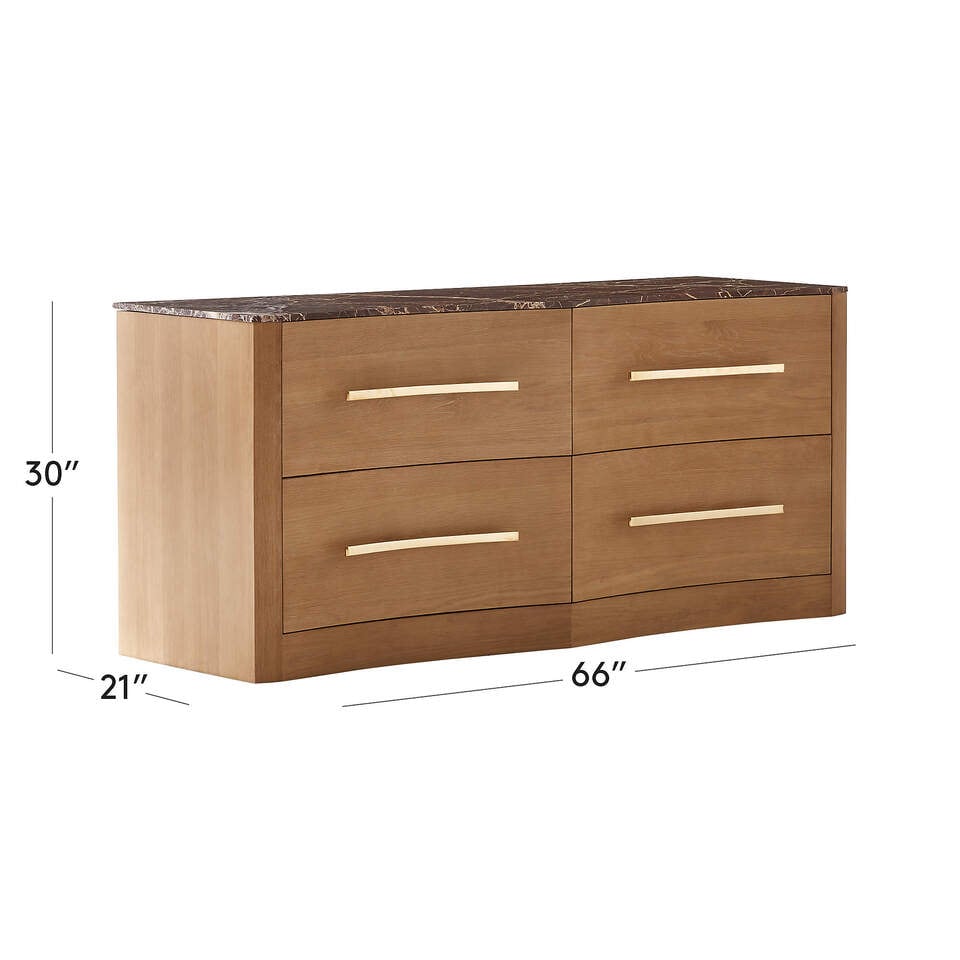 Kingsbury Curved Marble Low Dresser | CB2 UAE Kingsbury Curved Marble Low Dresser | CB2 UAE